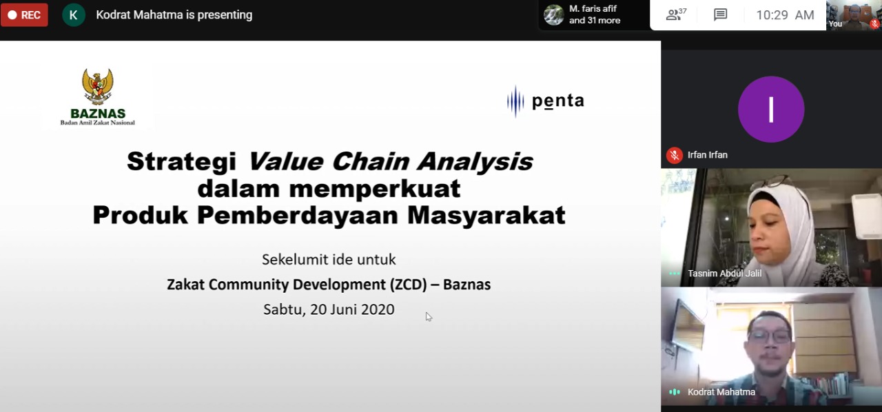 Online Class for BAZNAS ZCD team – Penta Foundation